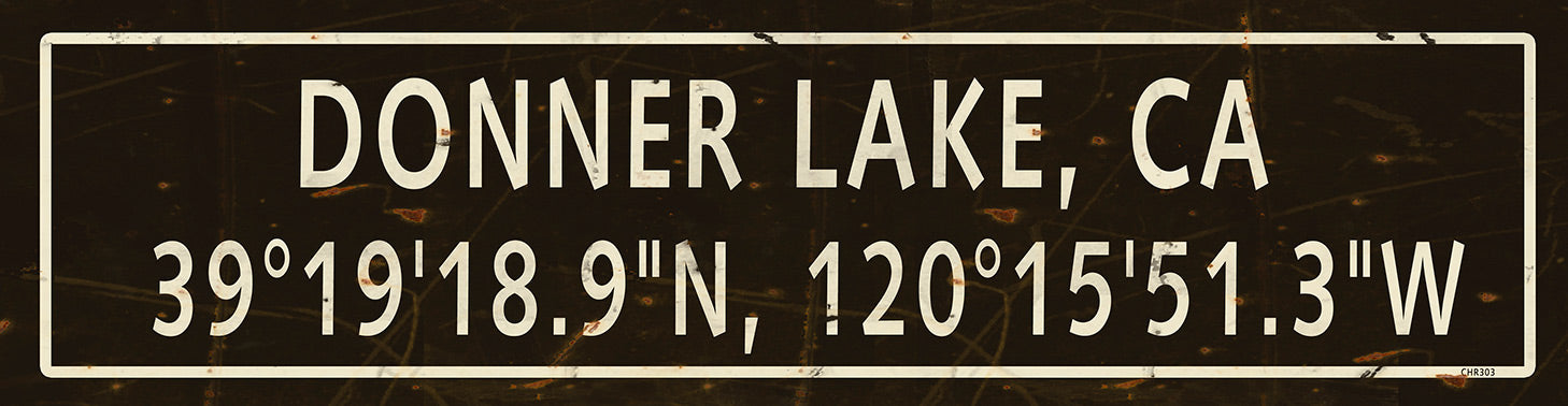 CHR303 - 20 X 5 SATIN - DONNER COORD – Pasttime Signs