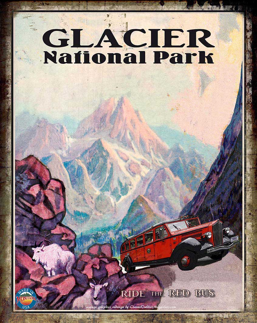 COM413 - RED BUS GLACIER – Pasttime Signs