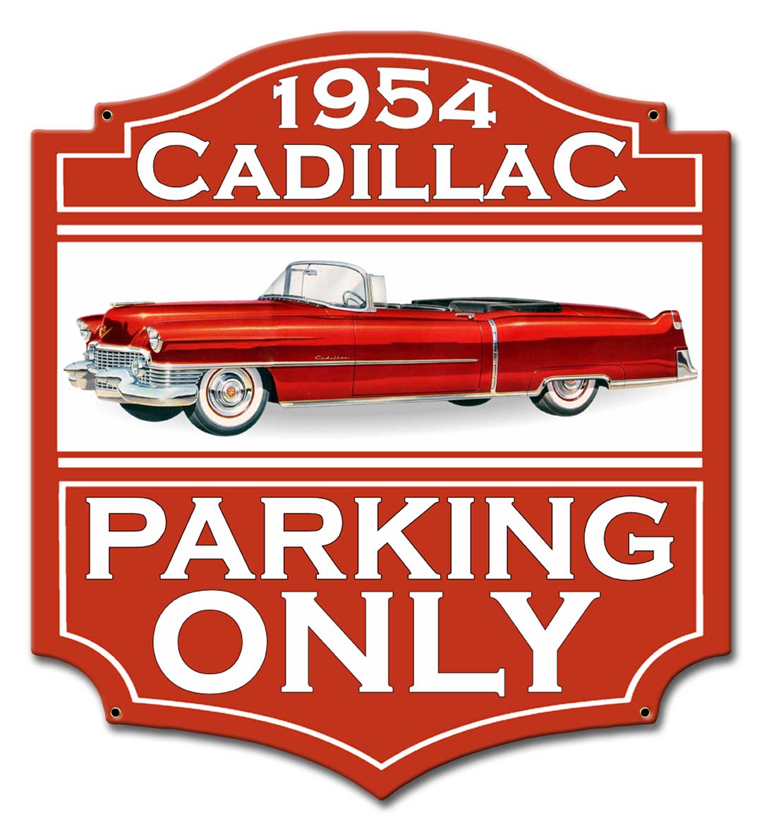 PH079 - 1954 Cadillac Parking - PLASMA – Pasttime Signs