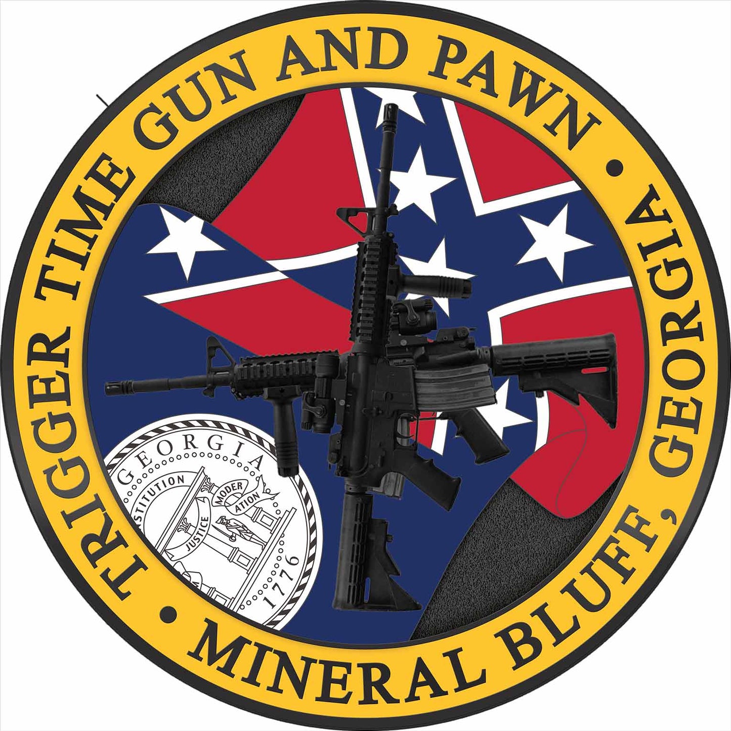 RIN133 - RA0671 TRIGGER TIME GUN AND PAWN R4973 OBV – Pasttime Signs