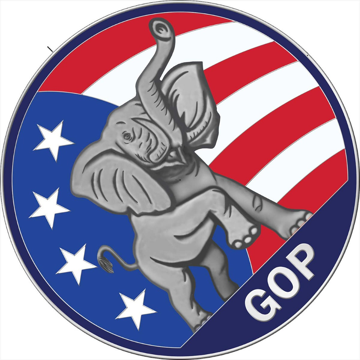 RIN139 - SC8235 GOP REP COIN R3629 OBV - PLASMA – Pasttime Signs