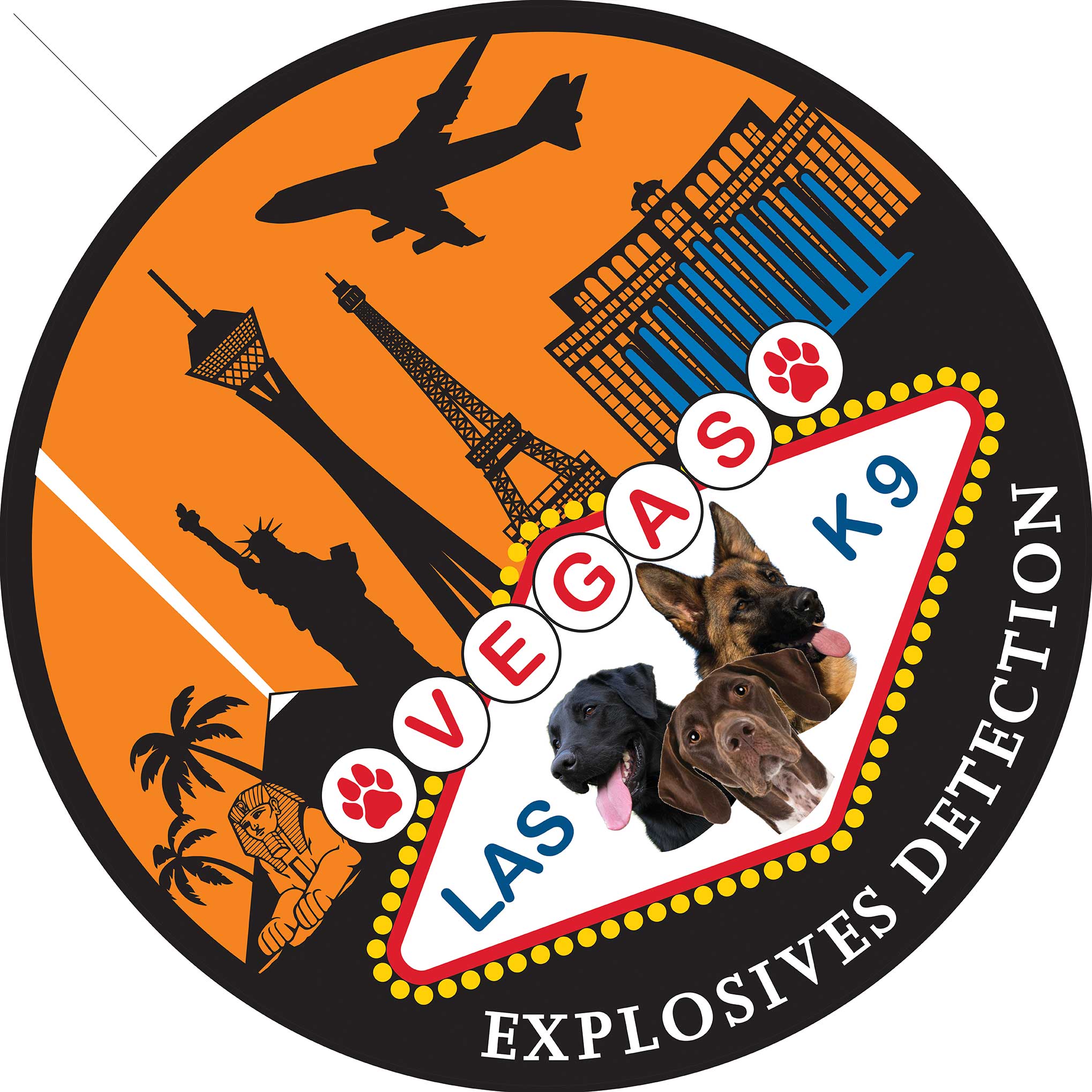RIN252 - RA1974 TSA LAS VEGAS K9 REV – Pasttime Signs