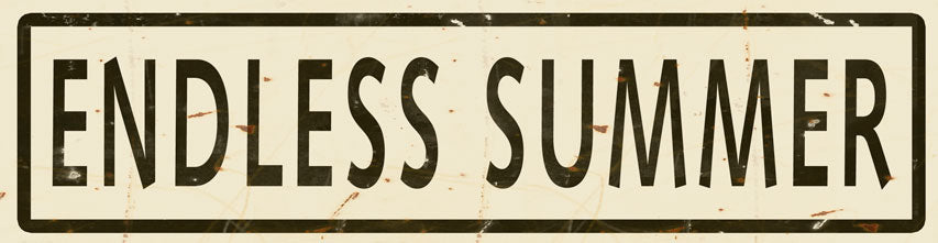 SOER065 - 5 X 20 ENDLESS SUMMER CRM/ BLK LTRS VINTAGE SIGN – Pasttime Signs