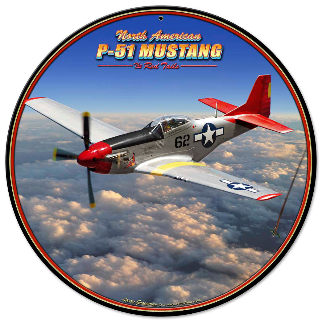 LGB105 - P-51 Mustang Vintage Sign – Pasttime Signs