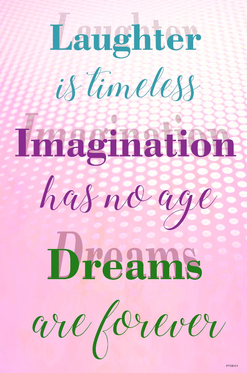 PTSB010 - Laughter Is Timeless Vintage Sign – Pasttime Signs