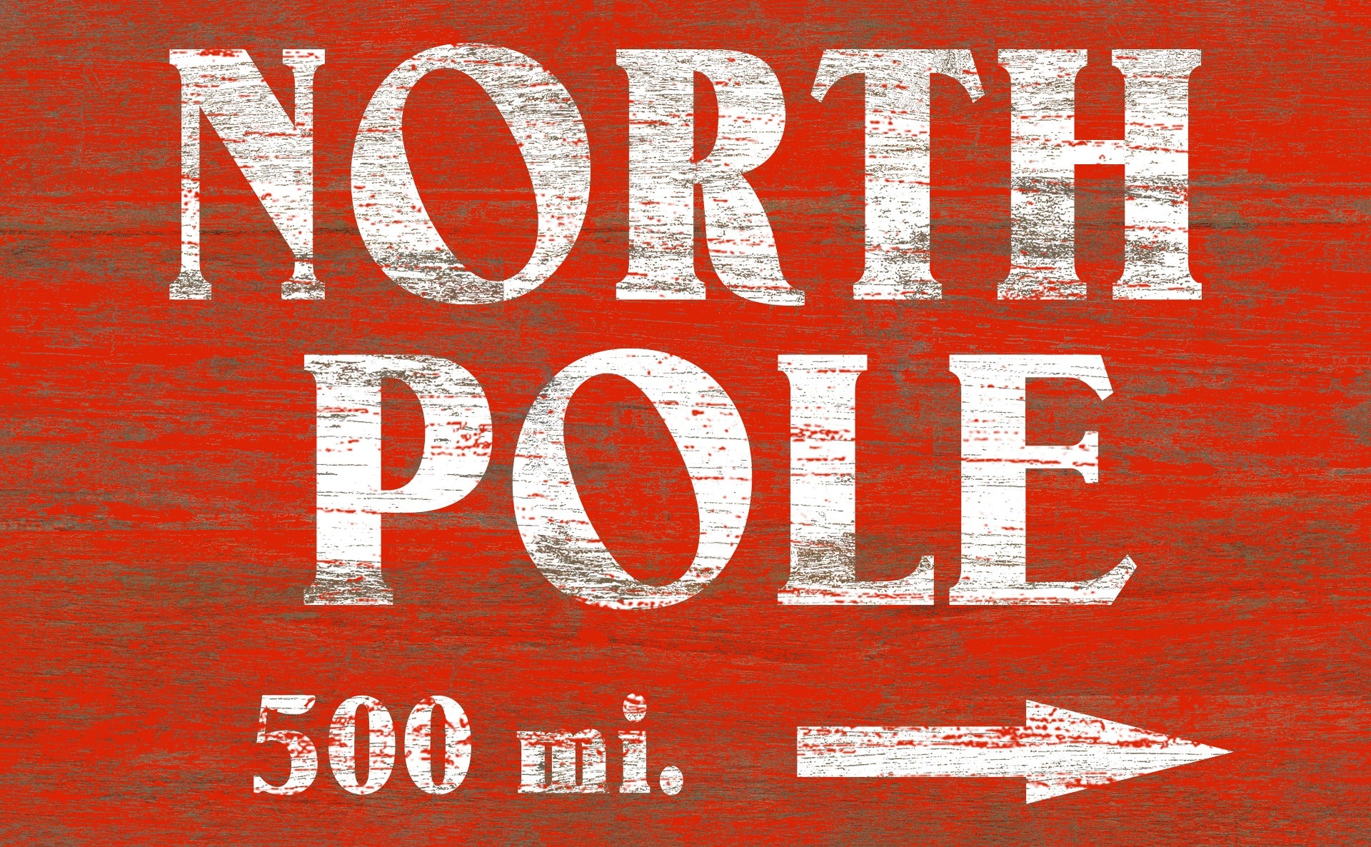 PTSB025 - North Pole Vintage Sign – Pasttime Signs
