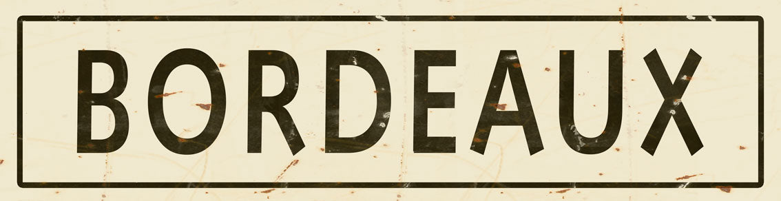 SOCA224 - 5 X 20 BORDEAUX (BLACK LETTERS) VINTAGE METAL SIGN – Pasttime ...