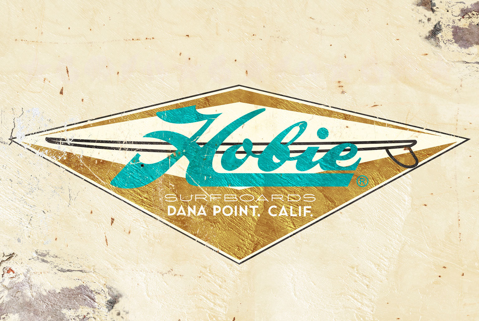 SOCA982 - 36 X 24 HOBIE LOGO VINTAGE SIGN – Pasttime Signs